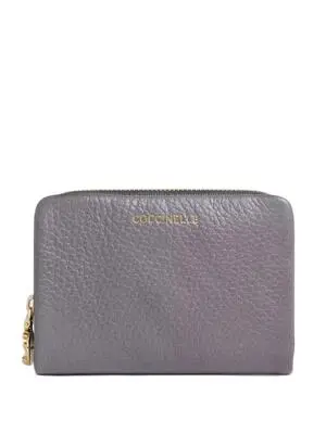 COCCINELLE Medium C-me Pebbled-texture Wallet - Grey