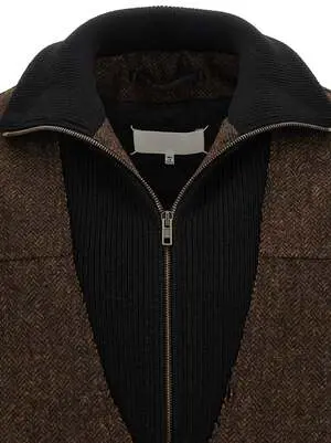MAISON MARGIELA Wool Bomber Jacket - Brown