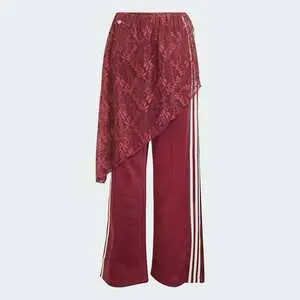 Adidas 2in1 Firebird Loose Track Pants With Lace Skirt - Shadow Red