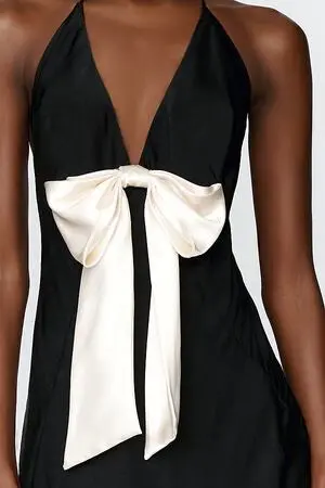 Bardot Lava Bow Maxi Dress