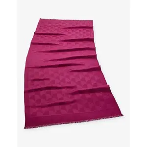 BVLGARI Calla Maxi Silk And Wool Stole - Fuchsia