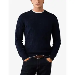 HACKETT  Cable-knit Crewneck Wool Jumper