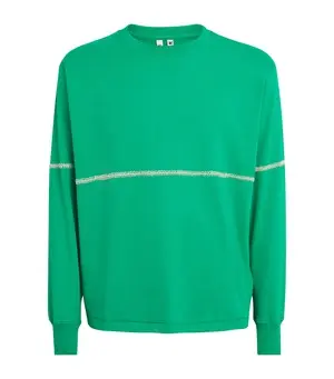 KARTIK RESEARCH Cotton Embroidered Long-sleeve T-shirt