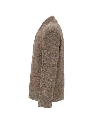 Emporio Armani Buttoned Tweed Jacket