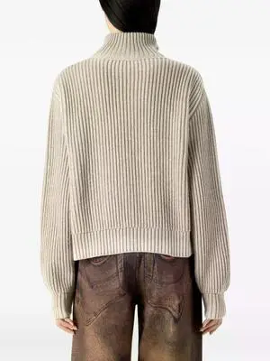 Camper Ribbed Quarter-zip Sweater