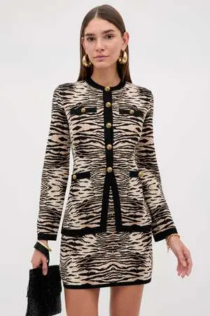 Rixo Liesel Cooper Tiger Beige Regular - Brown
