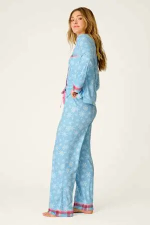 PJ Salvage Plaid About You Snowflakes & Plaid Pajama Set
