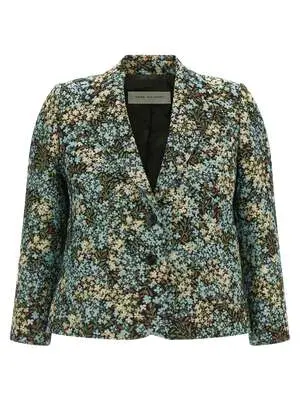 Dries Van Noten Bamis' Floral Jacquard Blazer - Multicolor