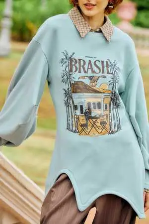 Farm Rio Coffee Sweatshirt