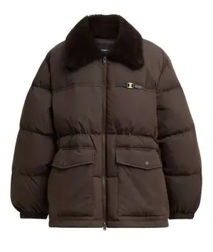 COACH Mid Length Puffer - Brown