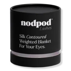 NODPOD Silk Contoured Weighted Blanket For Your Eyes Lashes - Black