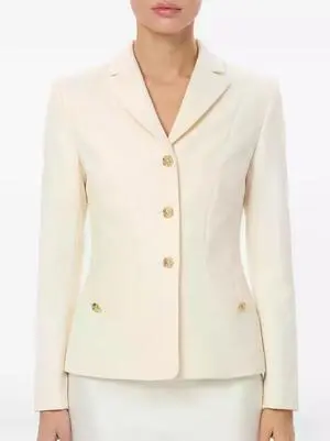 POST MERIDIEM Gold-tone Buttoned Fitted Jacket