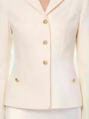 POST MERIDIEM Gold-tone Buttoned Fitted Jacket