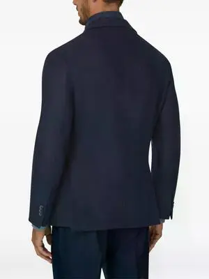 Boggi Milano Blazer In Wool-blend With Removable Bib
