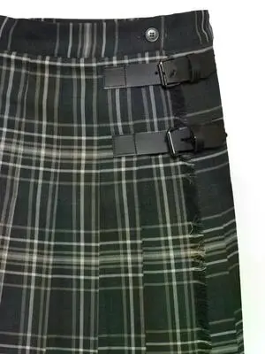 Max Mara Wool Batavia Pleated Skirt Dark
