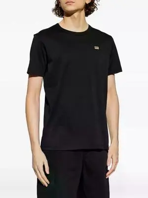 DIESEL® Cotton T-shirt With Mini Logo