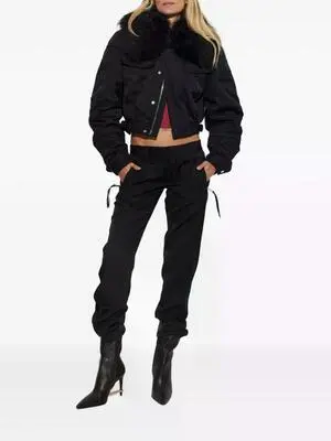 Dsquared2 Faux-fur Collar Cropped Jacket