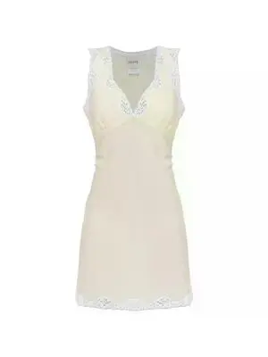 Posse Tabitha Lace-trim Scalloped Mini Dress