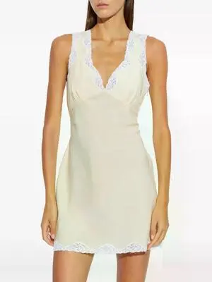 Posse Tabitha Lace-trim Scalloped Mini Dress