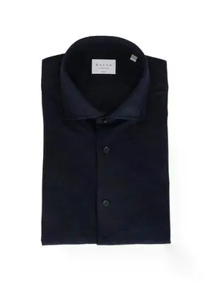 XACUS Knitted Spread-collar Shirt