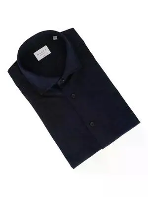 XACUS Knitted Spread-collar Shirt