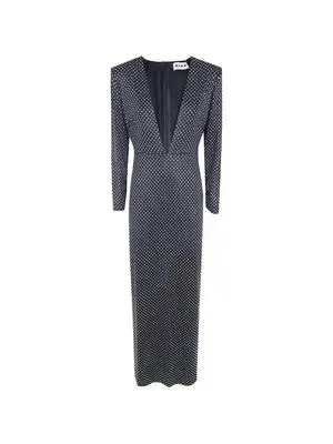Rixo Crystal-embellished Silk Midi Dress