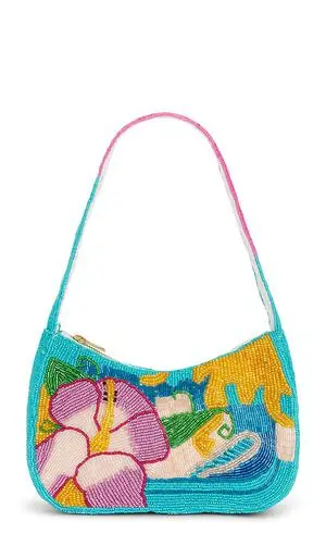 8 Other Reasons Beaded Floral Shoulder Bag - Multi