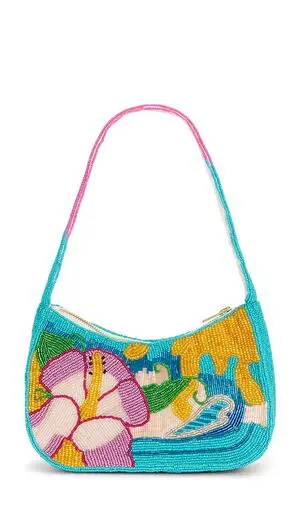 8 Other Reasons Beaded Floral Shoulder Bag