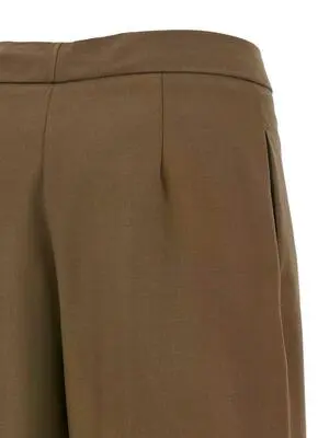 NUDE Pleated High-waisted Palazzo Pants