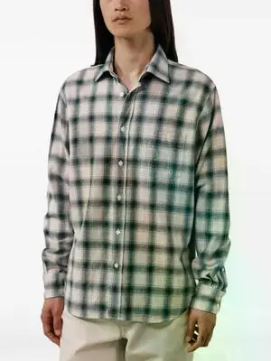 Hartford Paul Check-pattern Flannel Shirt - Neutrals