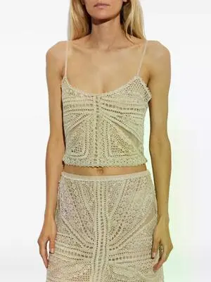 Ulla Johnson Mollie Crochet-knit Top