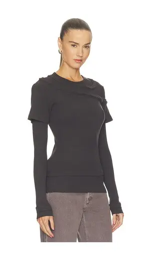 AGOLDE Harlon Top In Grey