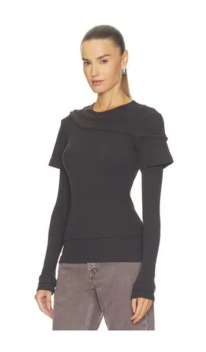 AGOLDE Harlon Top In Grey