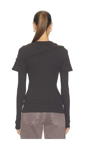 AGOLDE Harlon Top In Grey