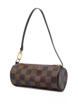 LOUIS VUITTON 1990-2010 Damier Ebene Papillon Pochette Handbag