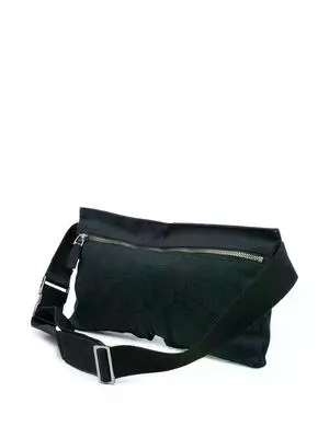 Gucci 2000-2015 Gg Canvas Double Pocket Belt Bag - Black