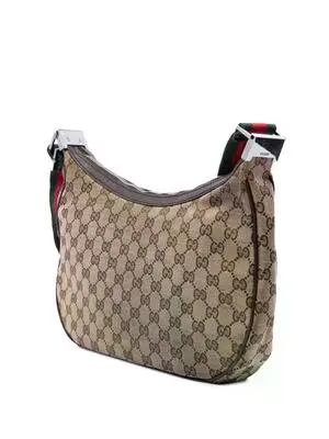Gucci 2000-2015 Gg Canvas Web Crossbody Bag