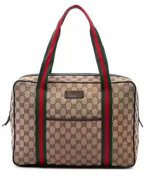 Gucci 2016-2026 Gg Canvas Web Business Bag - Neutrals