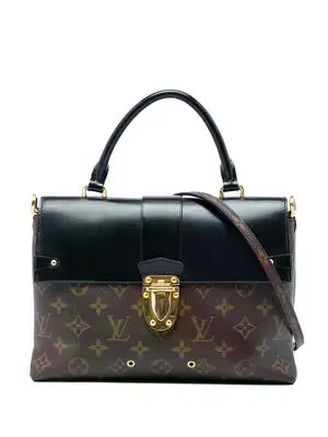 LOUIS VUITTON 2017 Monogram One Handle Flap Mm Satchel - Brown