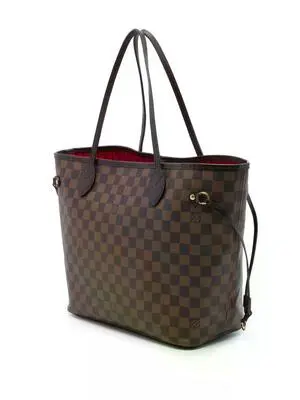 LOUIS VUITTON 1990-2026 Damier Ebene Neverfull Mm Tote Bag - Brown