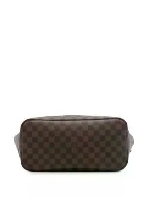 LOUIS VUITTON 1990-2026 Damier Ebene Neverfull Mm Tote Bag - Brown