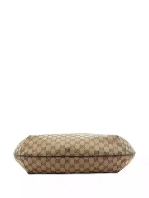 Gucci 2016-2026 Gg Canvas Web Half Moon Crossbody Bag