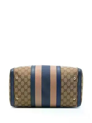 Gucci 2016-2026 Medium Gg Canvas Web Joy Boston Bag Satchel