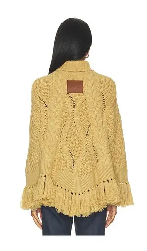 Goldbergh Hayaru Poncho In Yellow