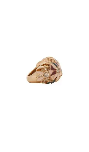 Zimmermann Botanica Cocktail Ring In Metallic Gold