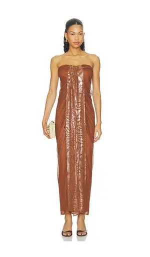 BAOBAB Lena Maxi Dress In Brown
