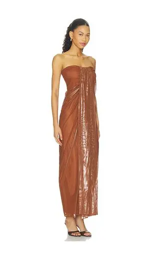 BAOBAB Lena Maxi Dress In Brown