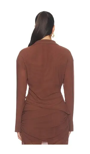 SOVERE / Selen Shirt In Brown - Mocha