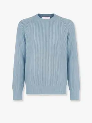 AMARANTO Wool And Cashmere Blend Sweater - Blue