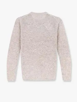 Brunello Cucinelli Mohair And Virgin Wool Blend Sweater With Allover Dazzling Detail